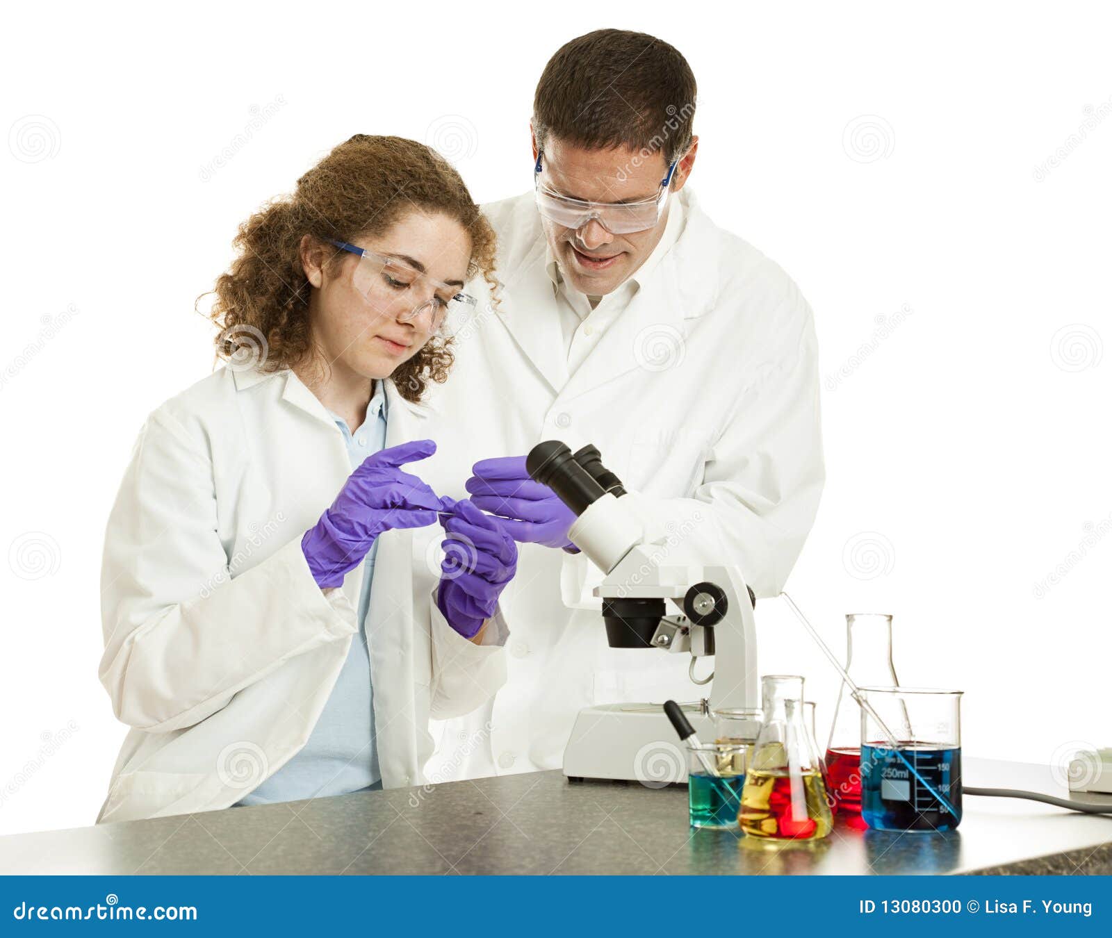 Biology Lab stock photo. Image of girl, high, liquid - 13080300