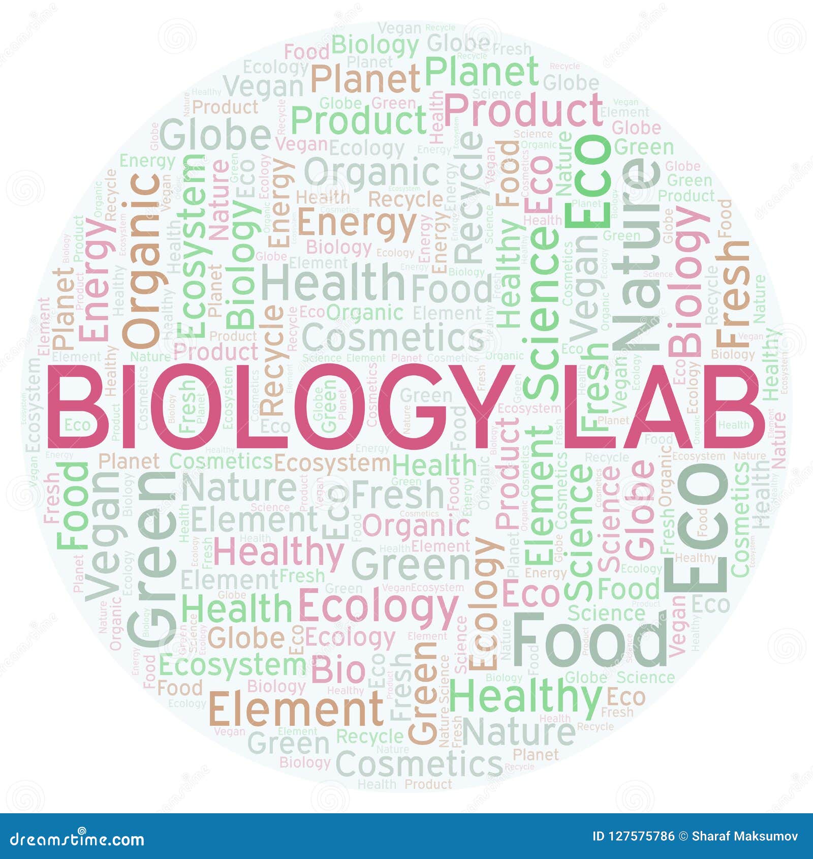 Biology Lab word cloud. stock illustration. Illustration of fonts ...