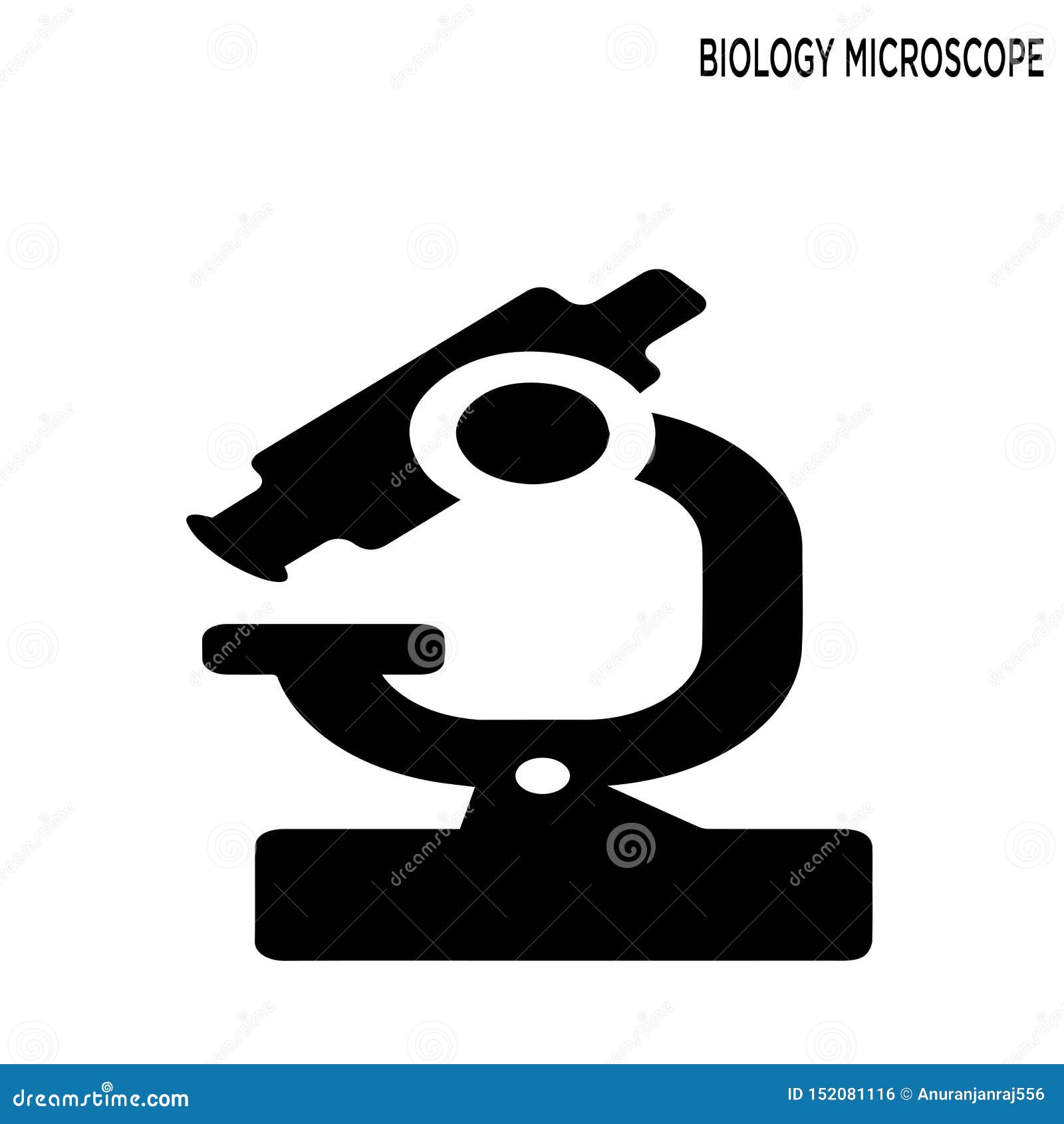 Biology Microscope Editable Icon Symbol Design Stock Vector ...