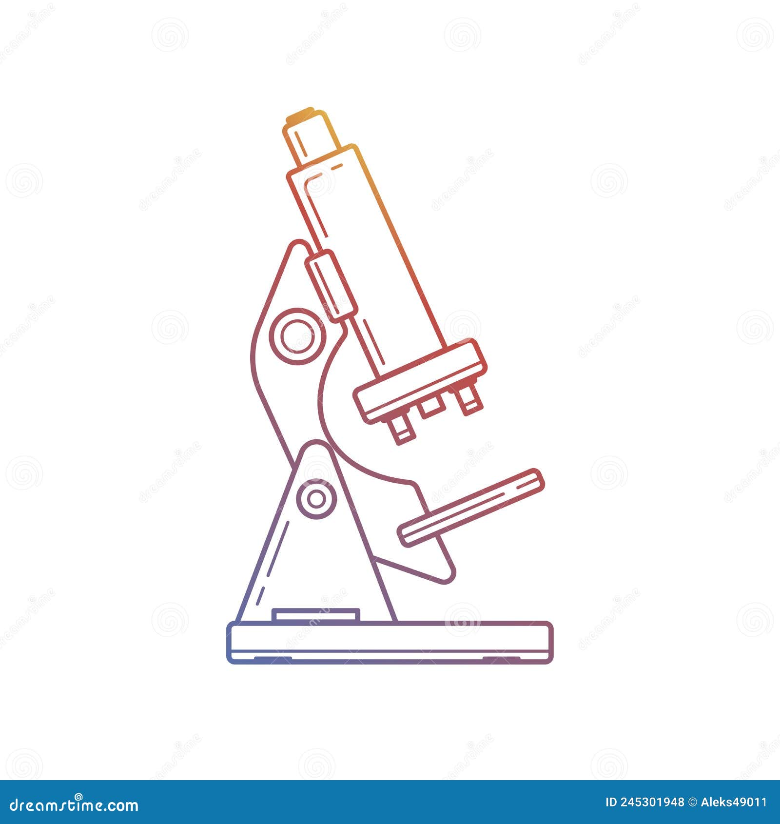Biology Microscope Icon.Chemistry Laboratory and Science .Vector ...