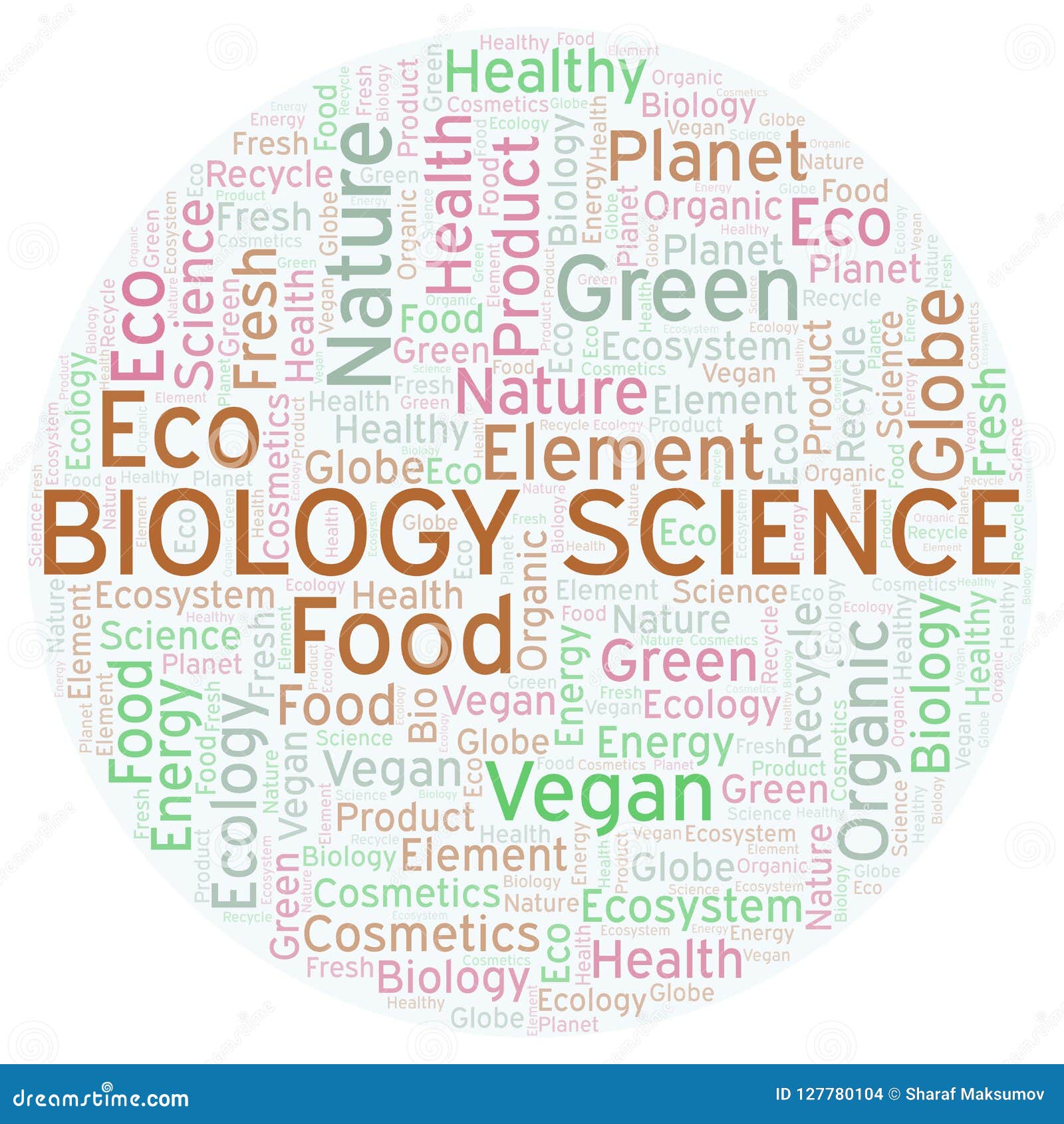 Biology Science Word Cloud. Stock Illustration - Illustration of word ...