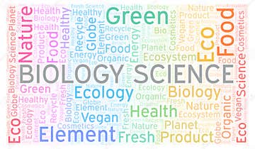 Biology Science Word Cloud. Stock Illustration - Illustration of ...