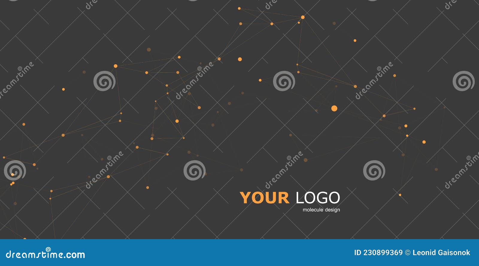 Triangle Molecular Structure On Grey Background Royalty-Free Stock ...