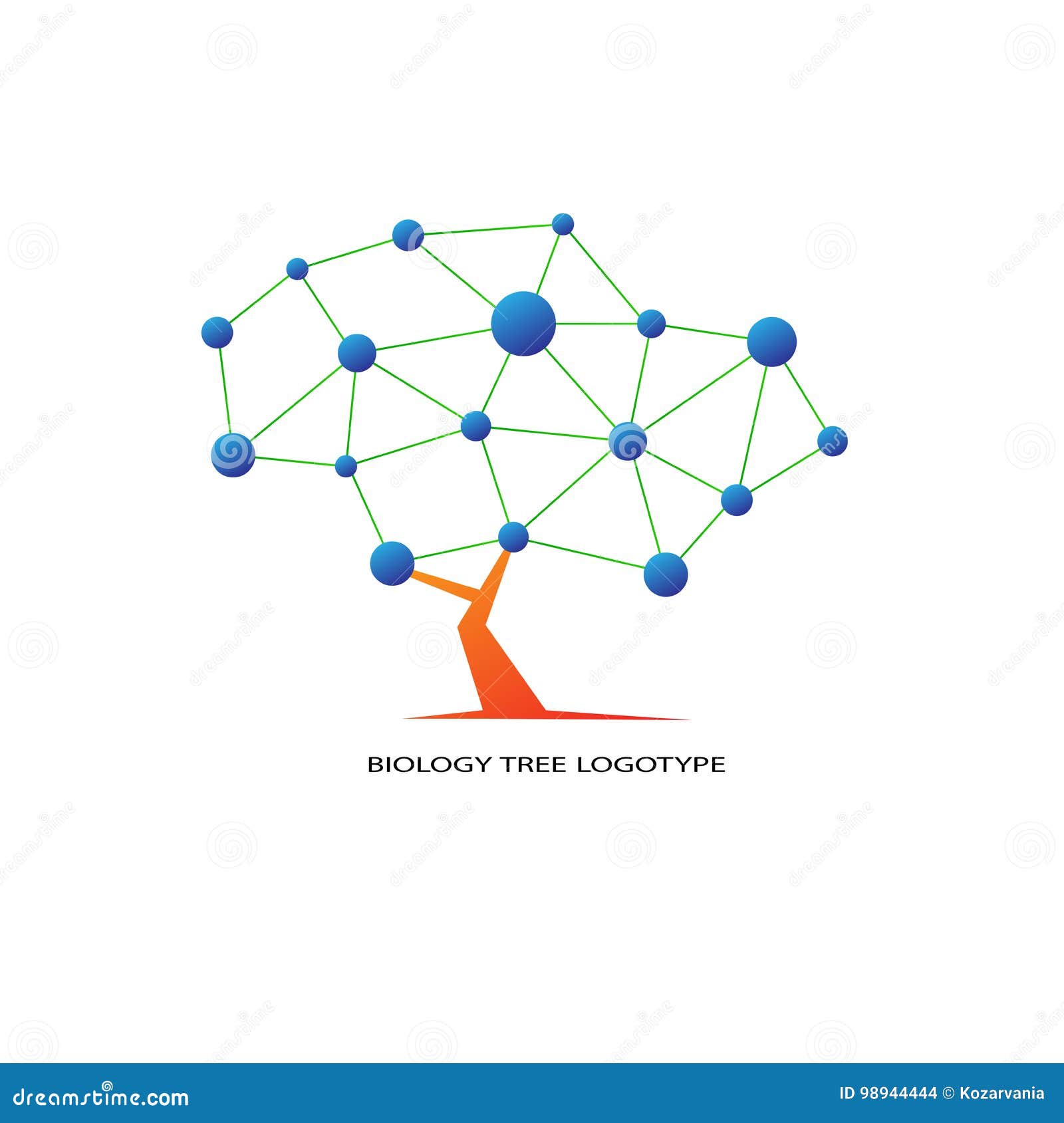 Biology tree logo stock vector. Illustration of leaves - 98944444