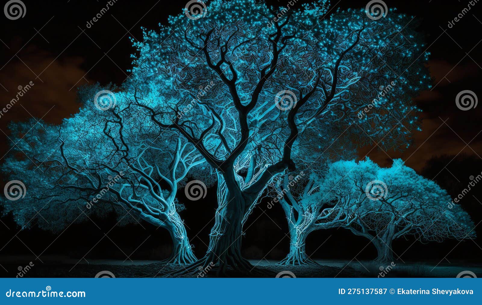 Bioluminescent Trees