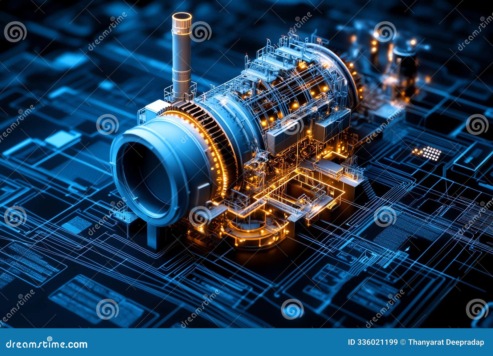 Biomass Engineering Blueprint is Highlighted in a Minimalist Design ...