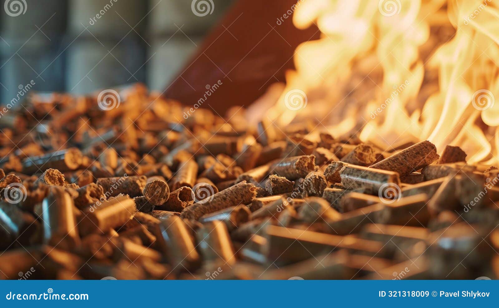 Biomass in Fire - Three Kind of Pelets Burn Stock Image - Image of ...