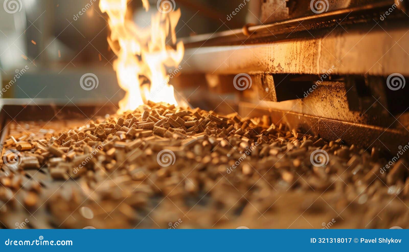 Biomass in Fire - Three Kind of Pelets Burn Stock Image - Image of ...