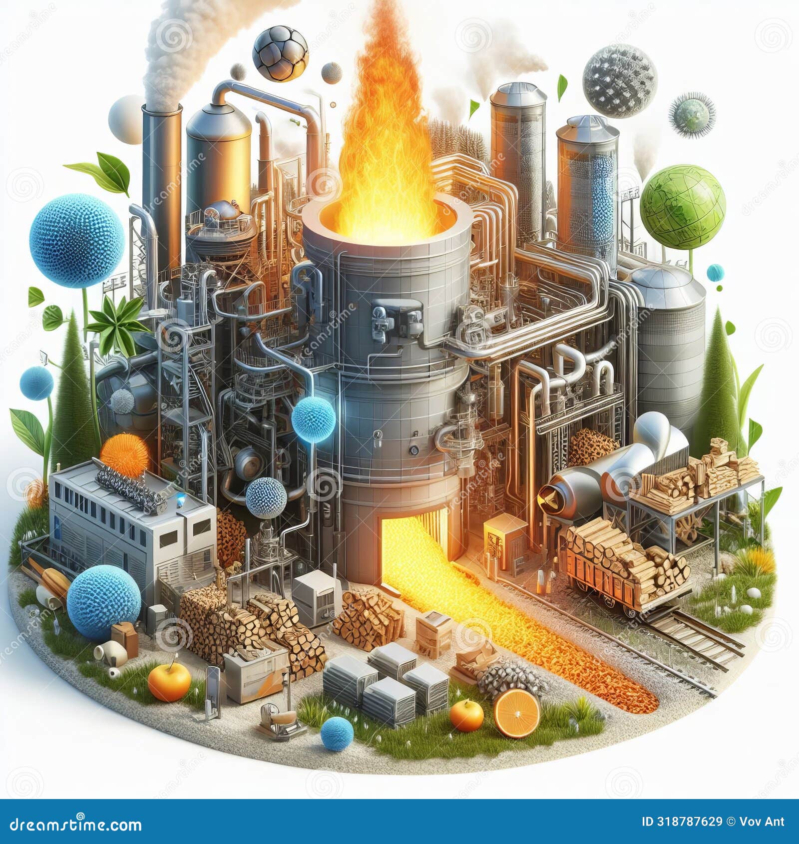 Biomass Gasification a Thermochemical Conversion Process Tat Tu Stock ...