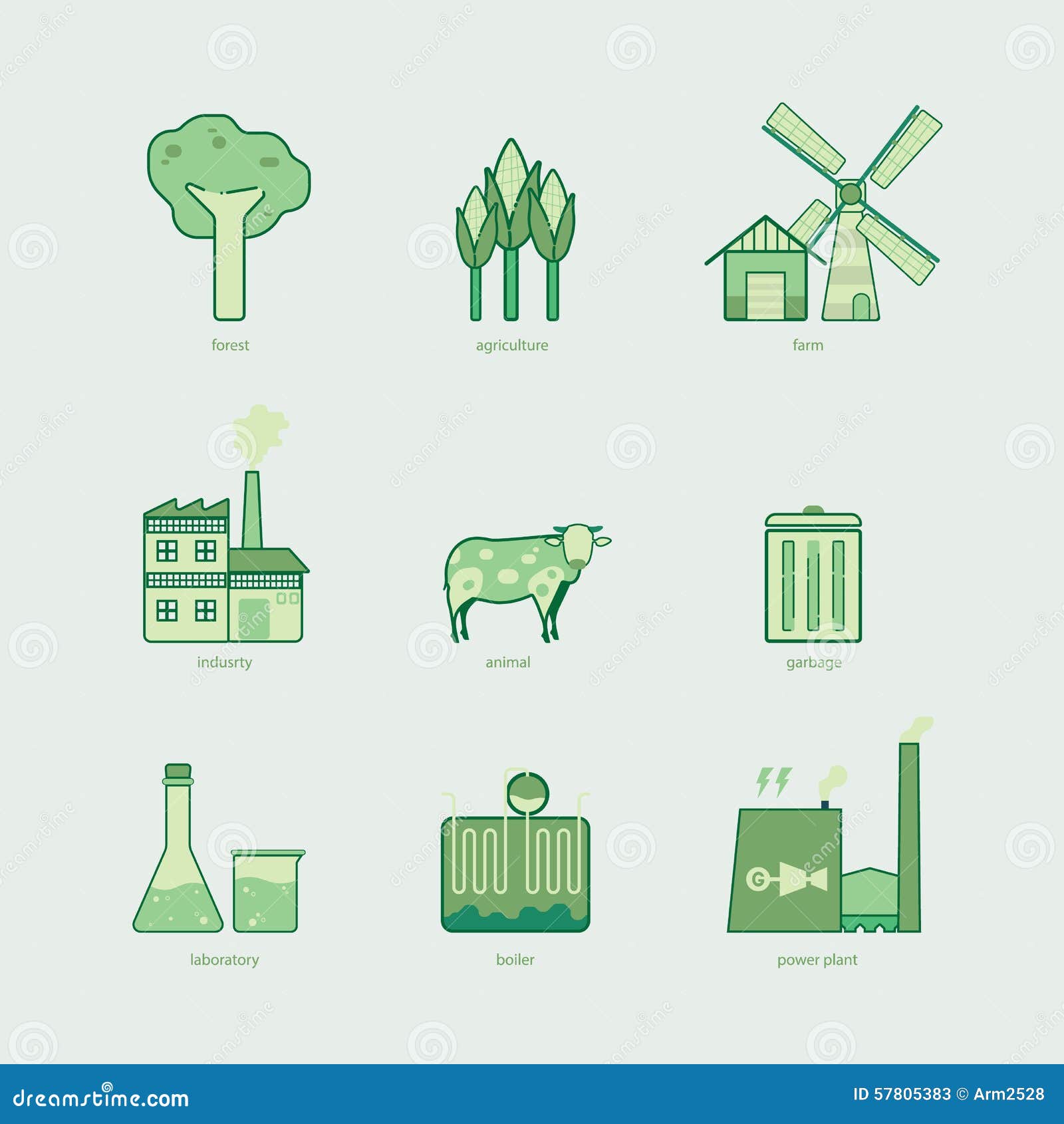 Biomass Line Icon Set. Included The Icons As Energy, Fuel, Renewable ...