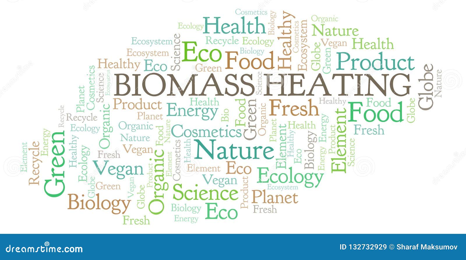 Biomass Heating word cloud stock illustration. Illustration of ...