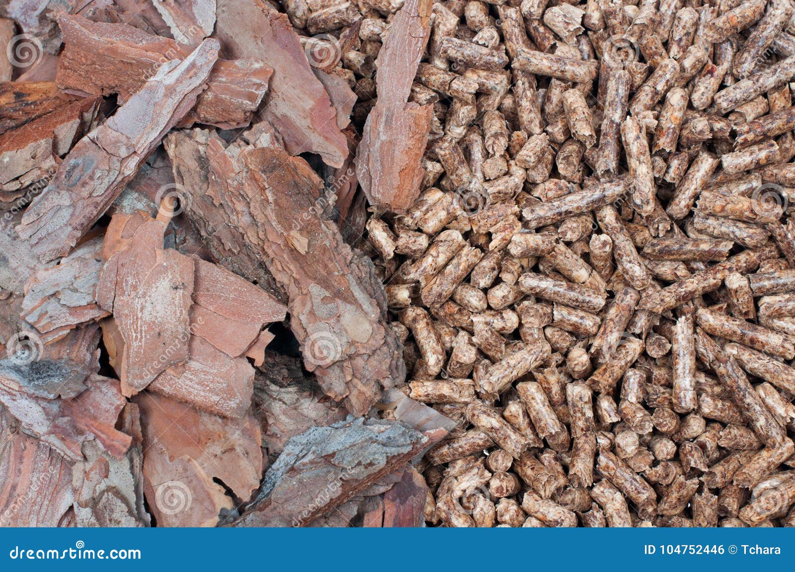 Biomass- Material and Pellets Stock Photo - Image of heating, black ...