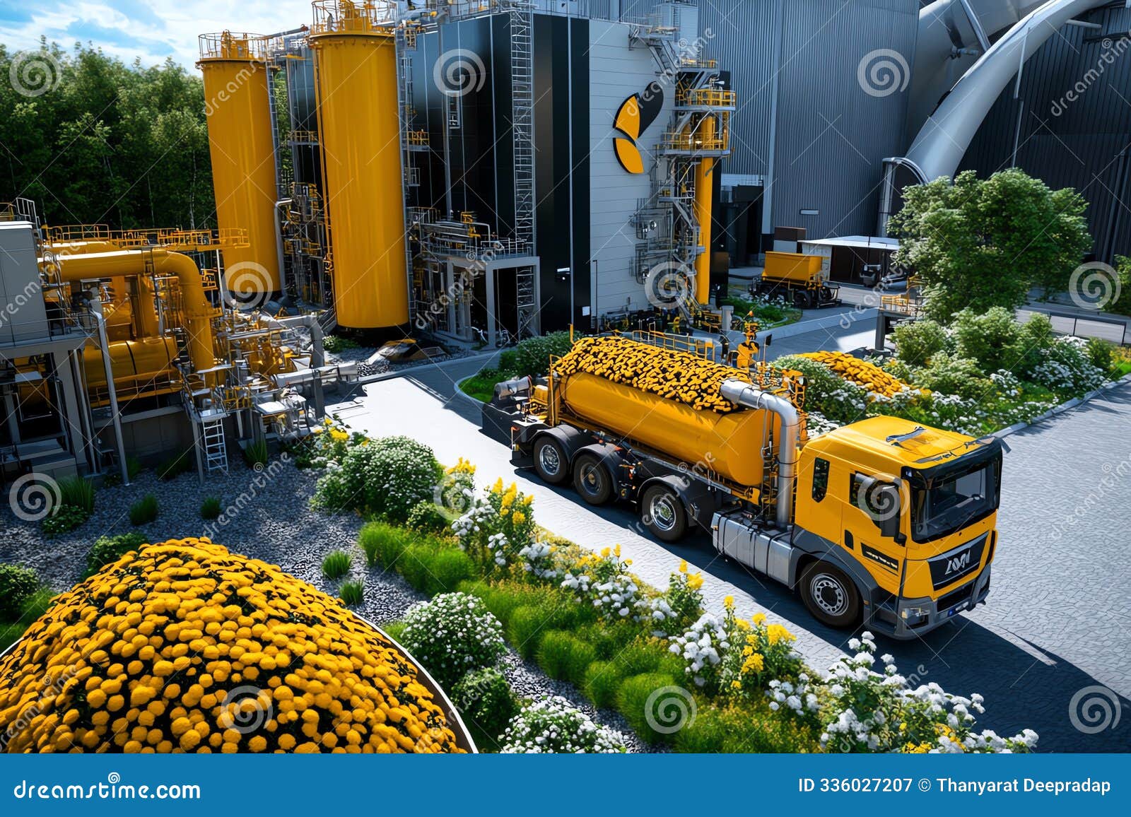 Biomass Plant Operation Efficiency is Showcased in a Realistic Photo ...