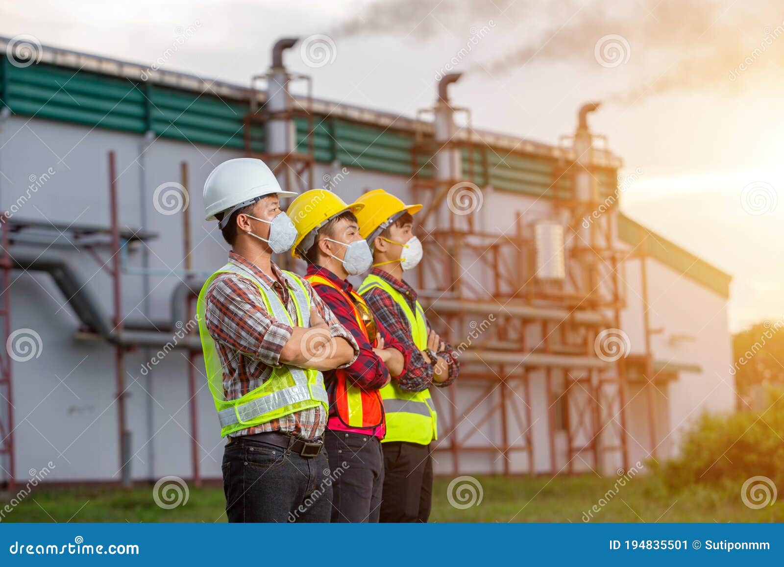 Biomass Power Plant Engineer Team Royalty-Free Stock Photo ...