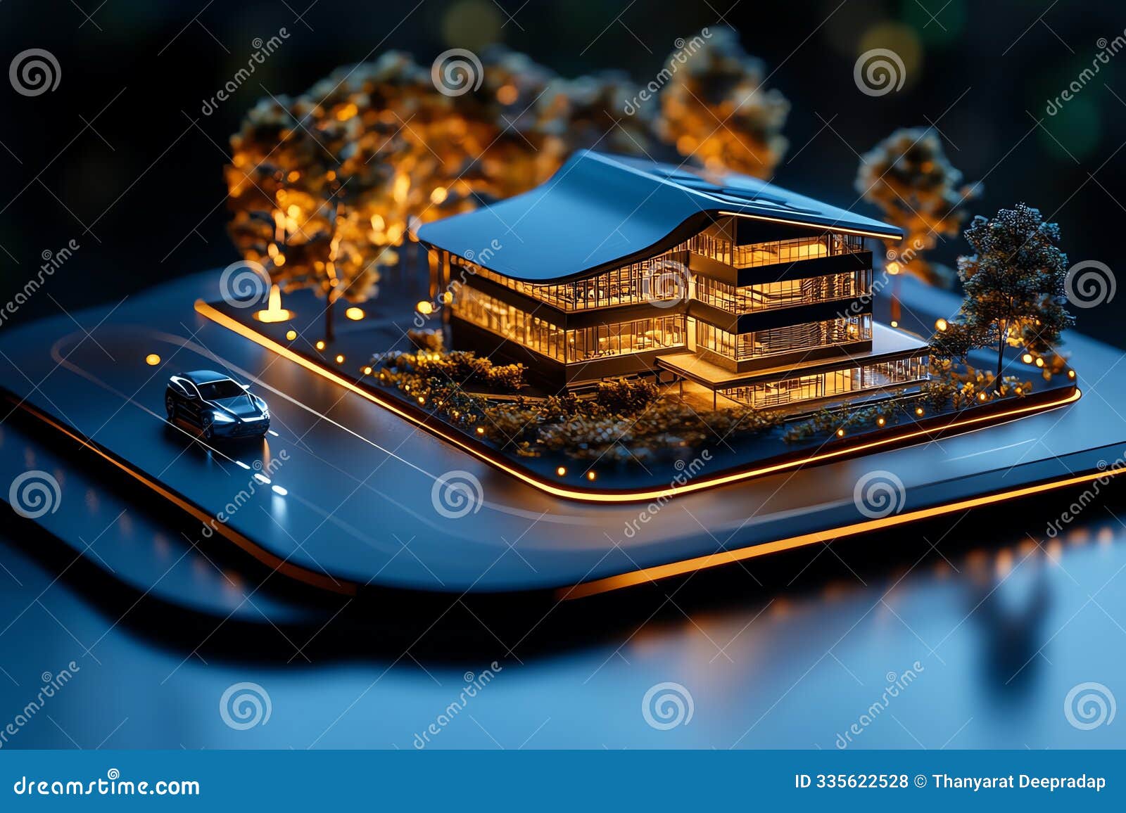 Biomass Structural Design is Highlighted in a Minimalist Blueprint of a ...