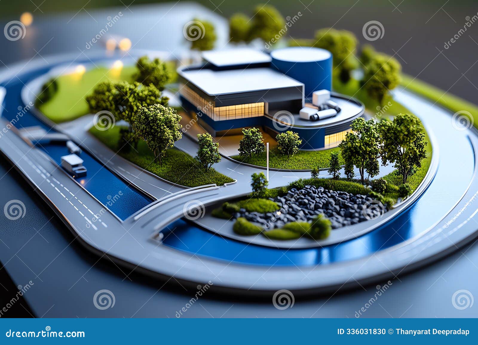 Biomass Structural Design is Highlighted in a Minimalist Blueprint of a ...