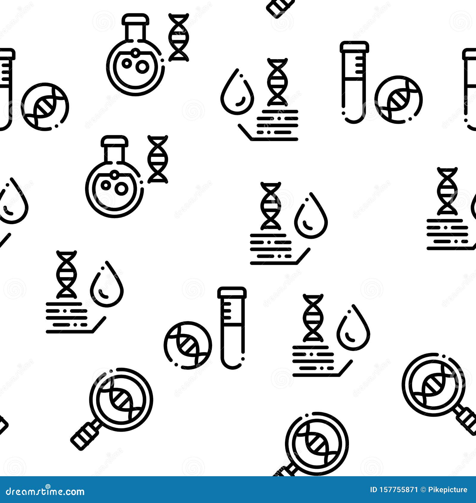 Biomaterials Seamless Pattern Vector Stock Vector - Illustration of ...