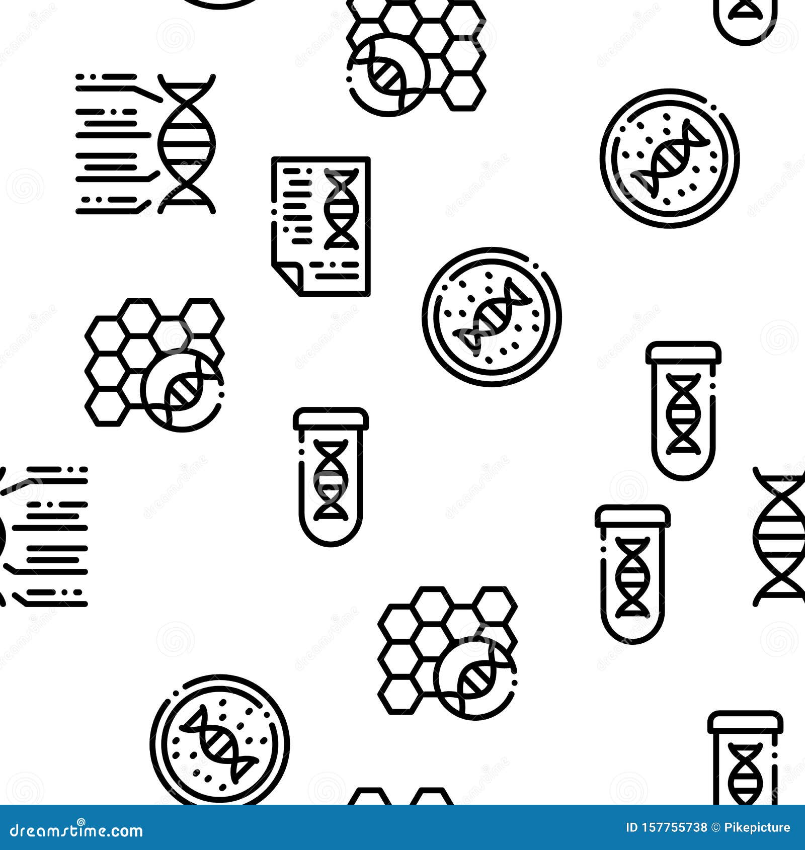 Biomaterials Seamless Pattern Vector Stock Vector - Illustration of ...