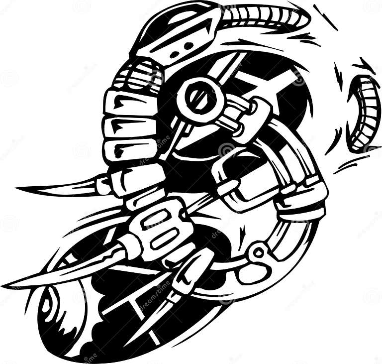 Biomechanical Designs - Vector Illustration Stock Vector - Illustration ...