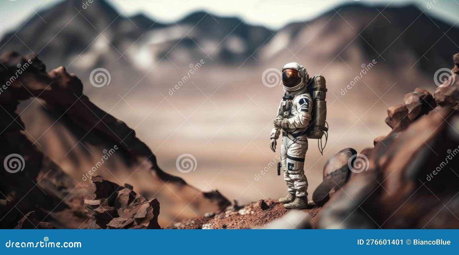 Biomechanical Human Machine Mars Photography Working Tilt-shift Stock ...