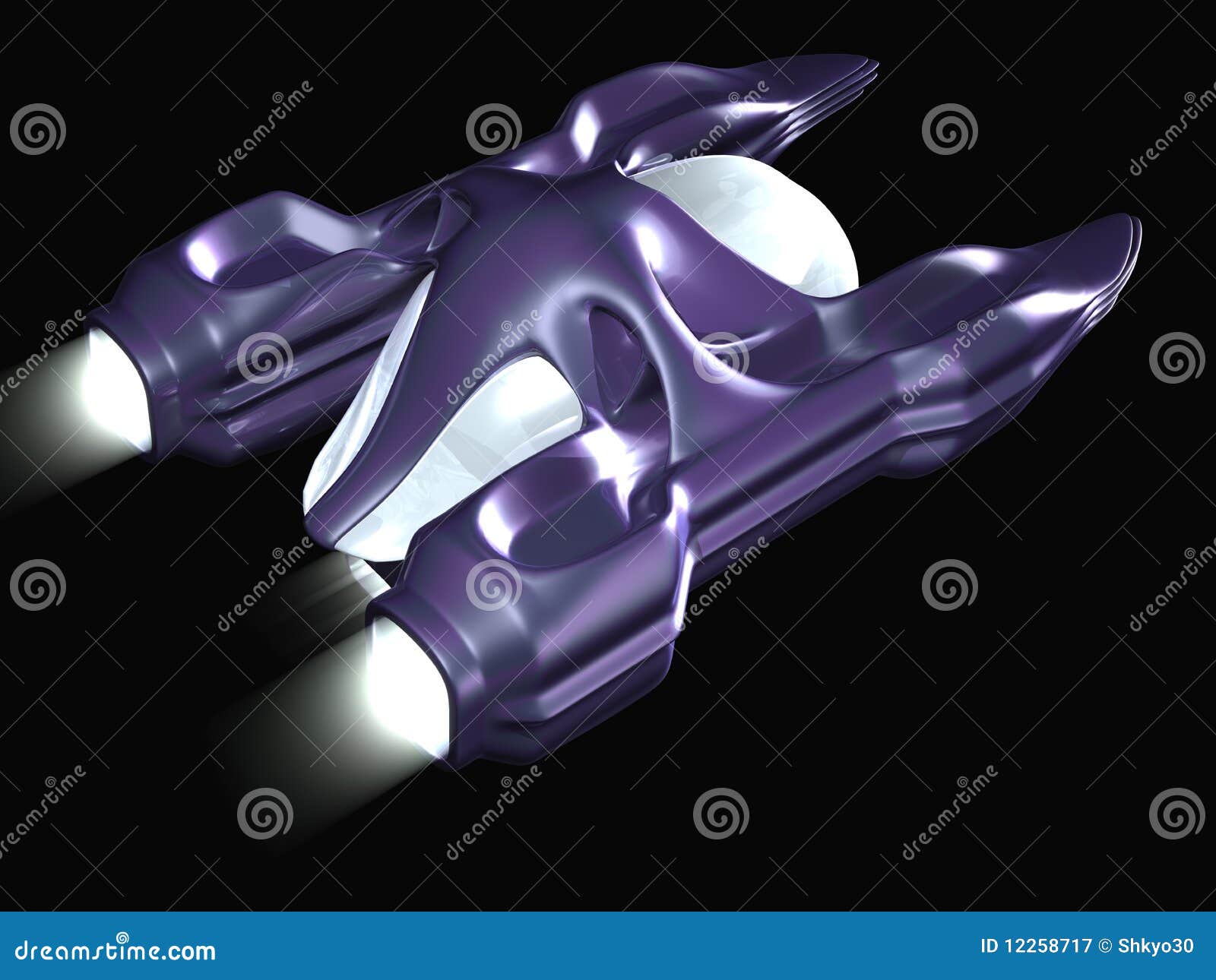 Biomechanical spaceship stock illustration. Illustration of atmosphere ...