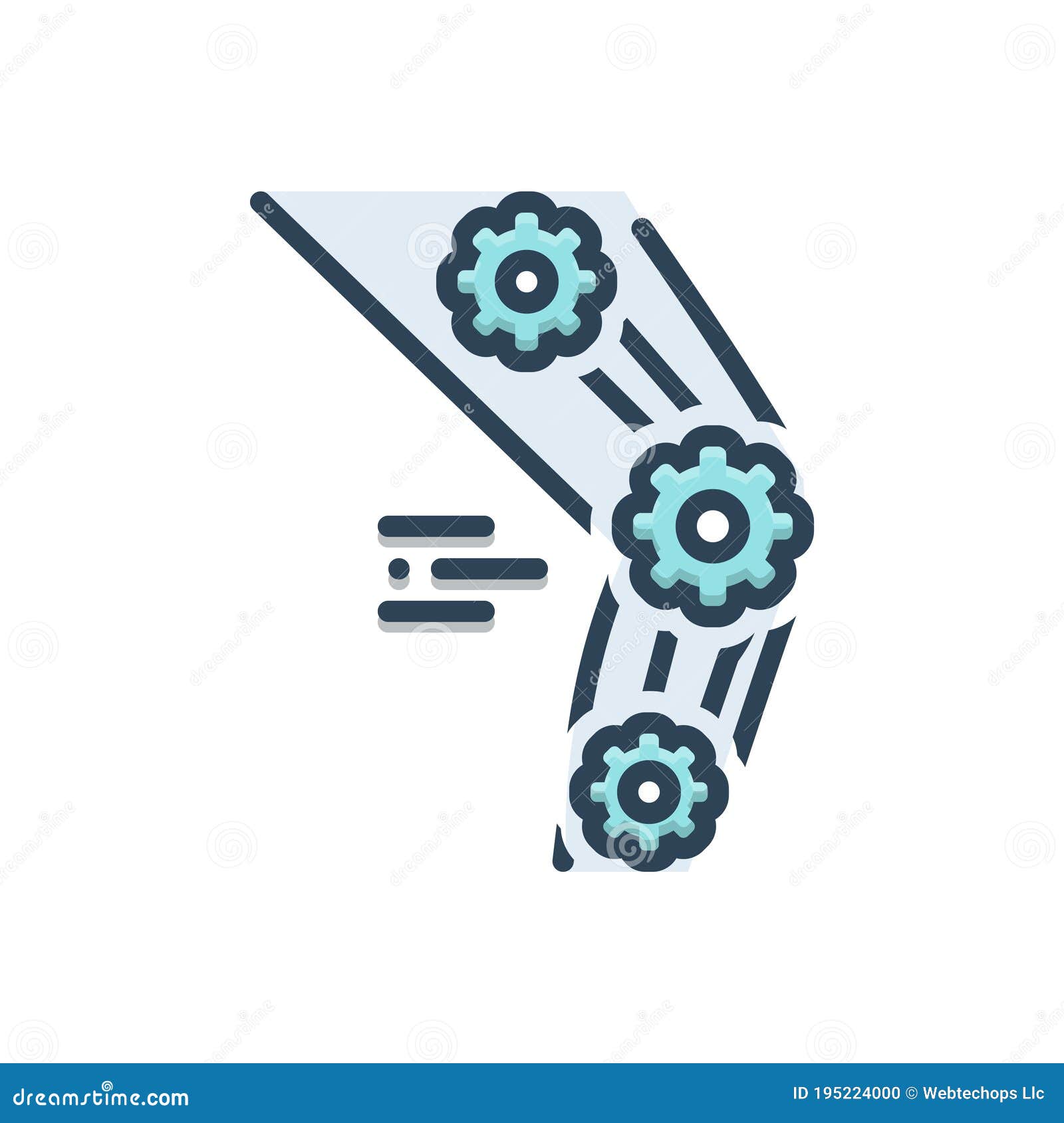 Color Illustration Icon for Biomechanics, Physiolo and Exercise Stock ...