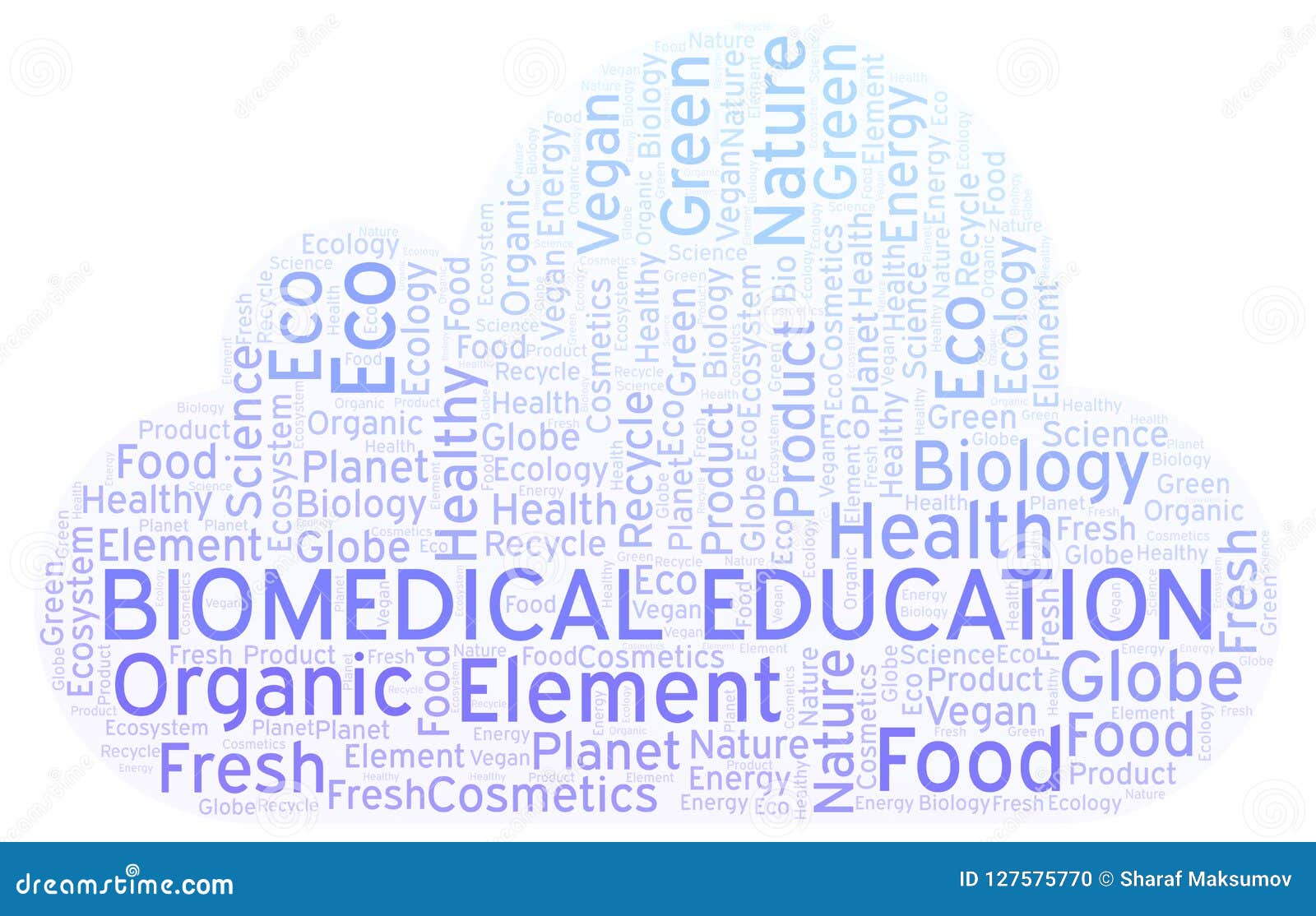 Biomedical Education Word Cloud. Stock Illustration - Illustration of ...