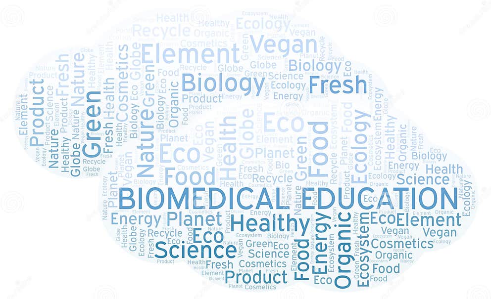 Biomedical Education Word Cloud. Stock Illustration - Illustration of ...