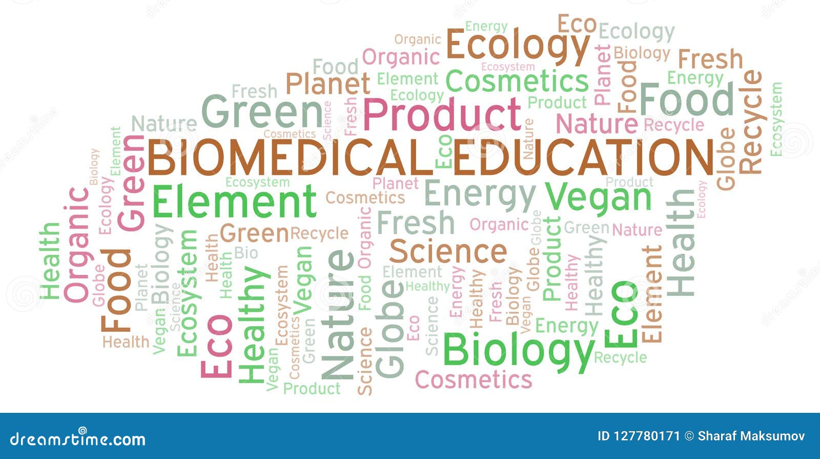 Biomedical Education Word Cloud. Stock Illustration - Illustration of ...