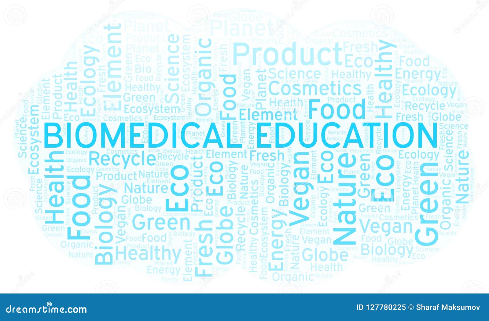 Biomedical Education Word Cloud. Stock Illustration - Illustration of ...