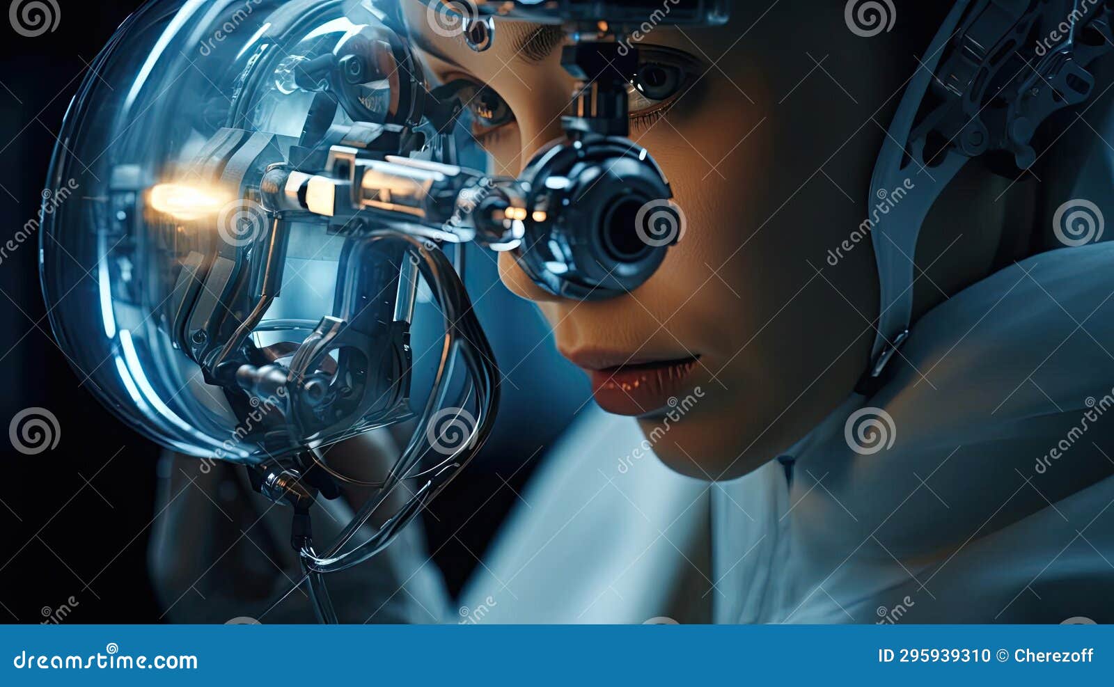 Biomedical Engineer Developing Medical Devices Stock Illustration ...