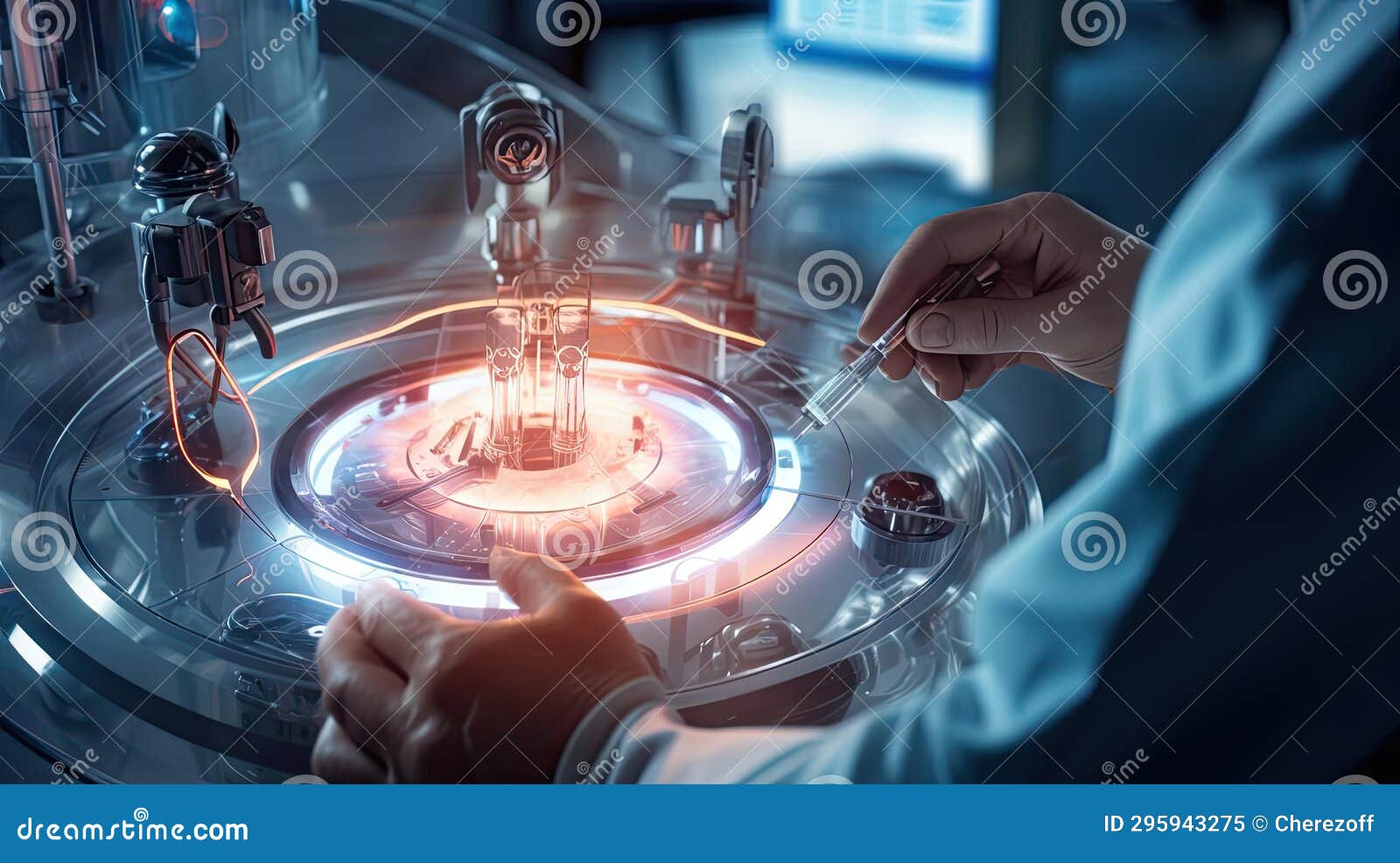 Biomedical Engineer Developing Medical Devices Stock Illustration ...