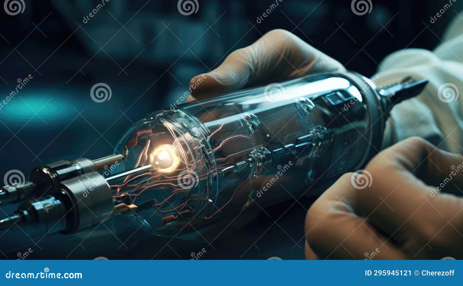 Biomedical Engineer Developing Medical Devices Stock Illustration ...