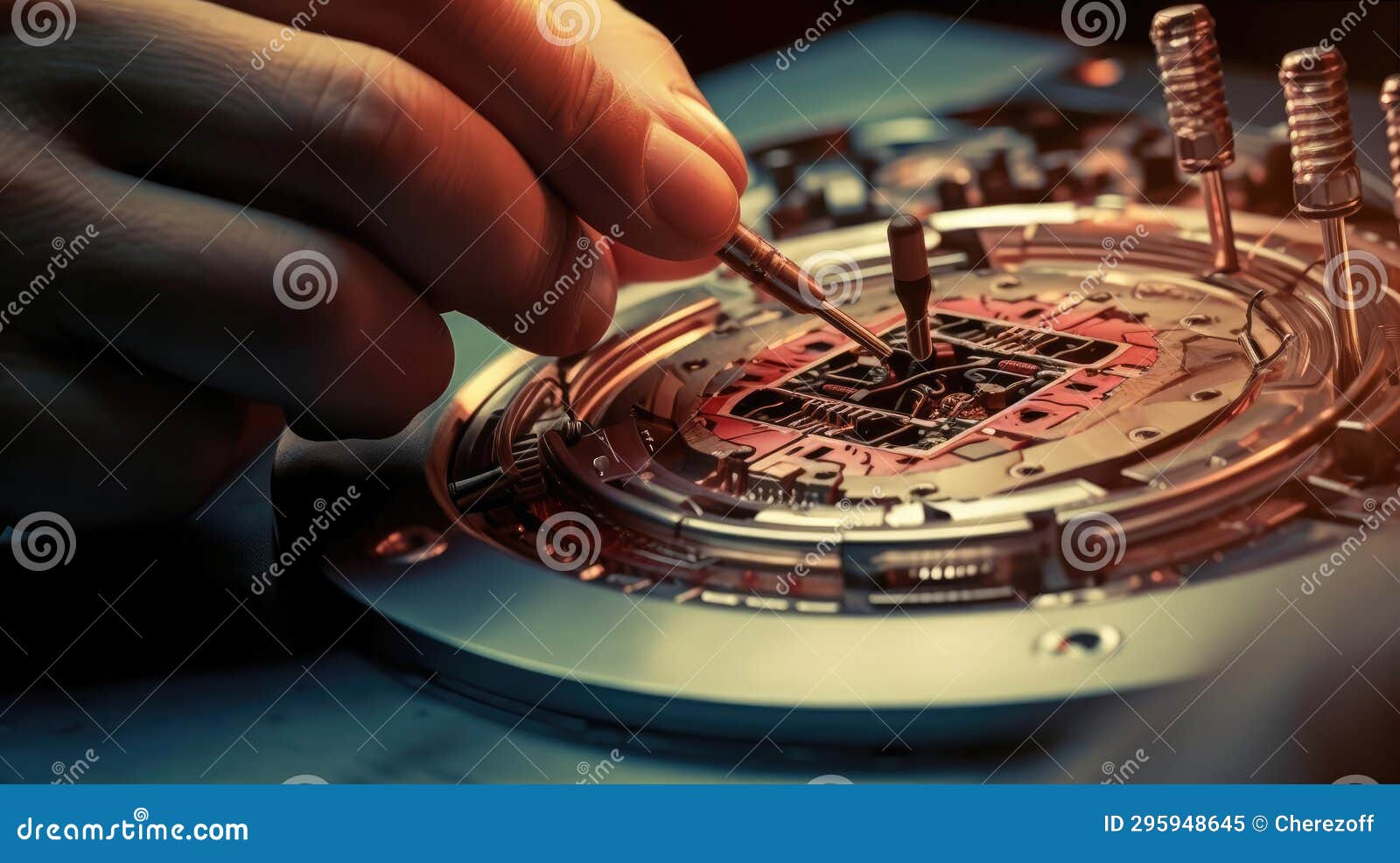 Biomedical Engineer Developing Medical Devices Stock Illustration ...