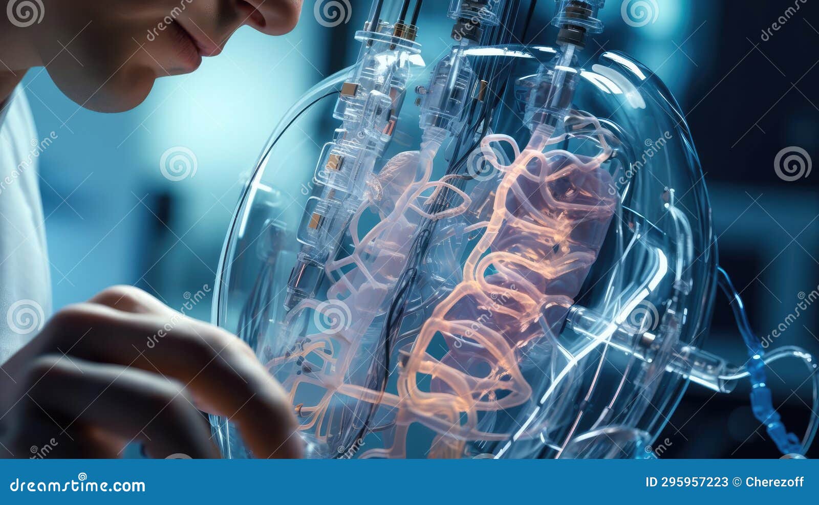 Biomedical Engineer Developing Medical Devices Stock Illustration ...