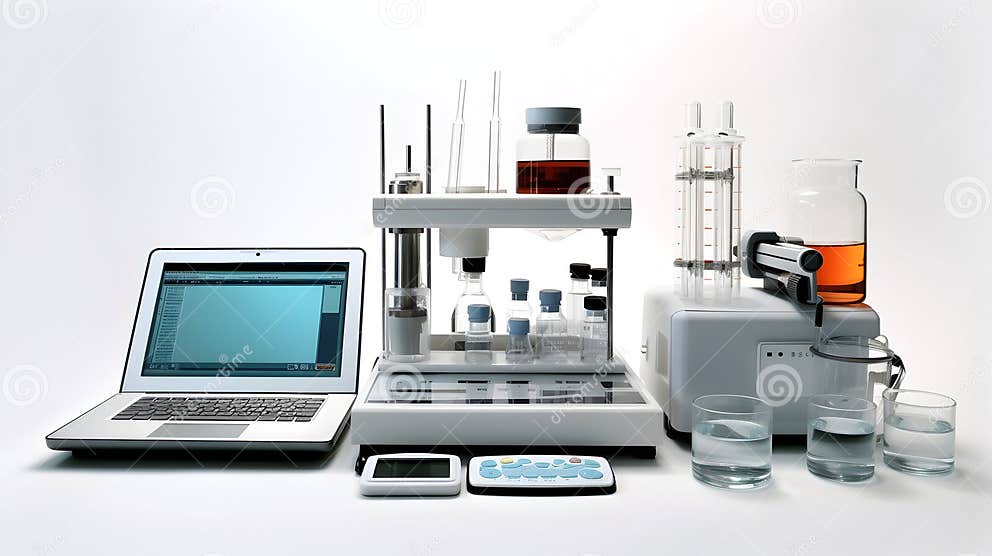 Biomedical lab equipment stock illustration. Illustration of ...