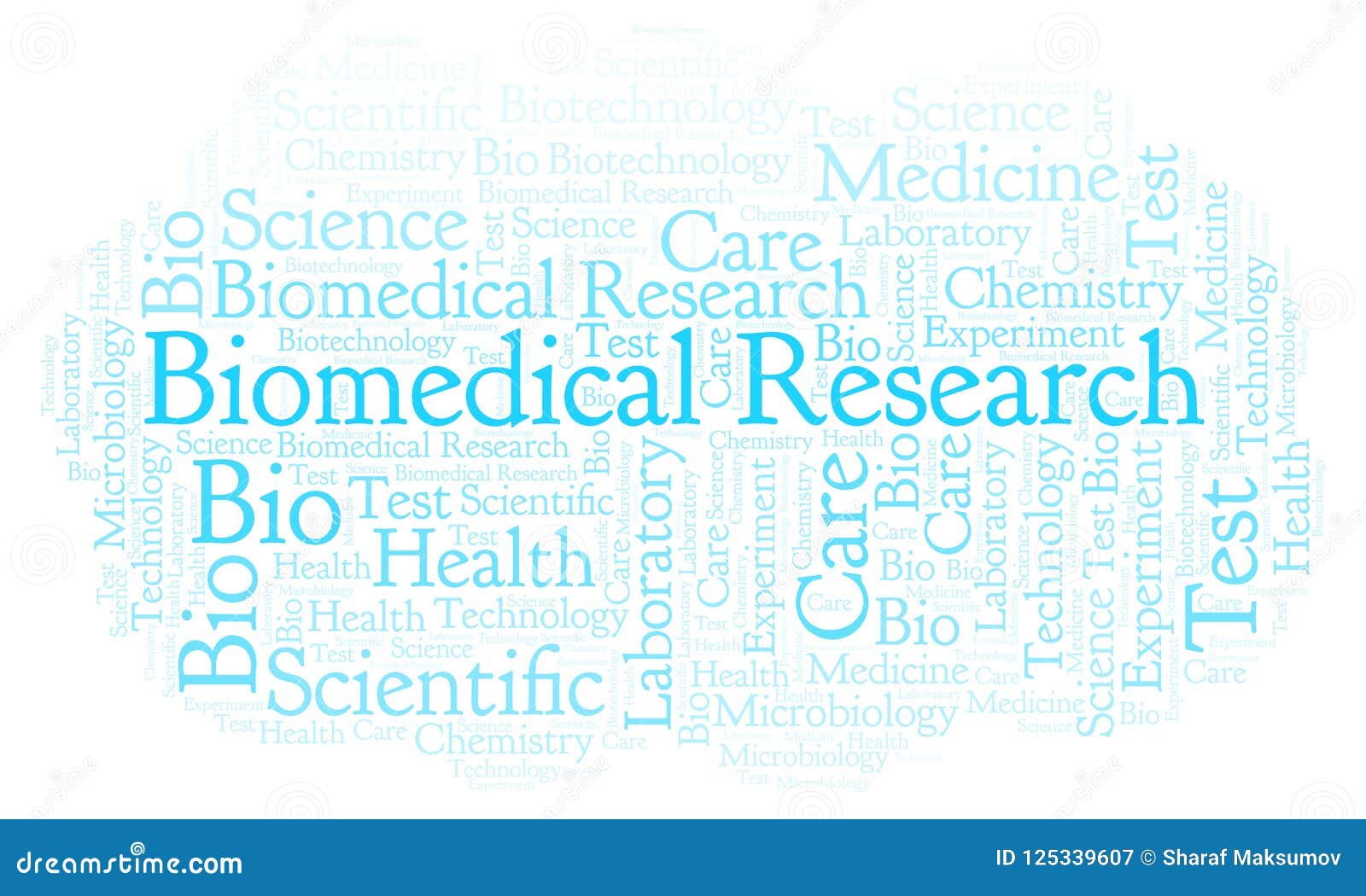 Biomedical Research - Research Concept With Stylized Lab Equipment ...
