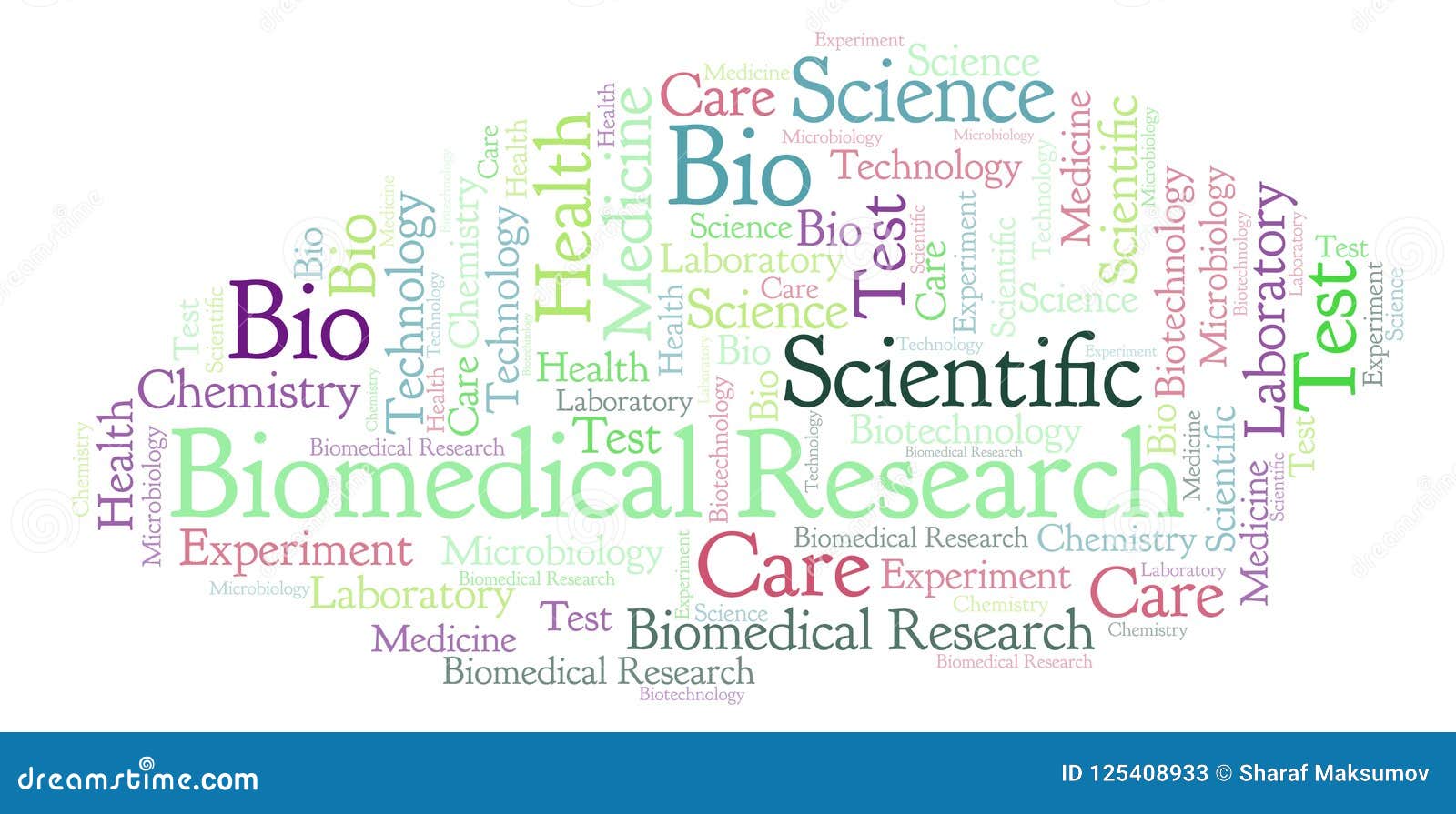 Biomedical Research Word Cloud. Stock Illustration - Illustration of ...