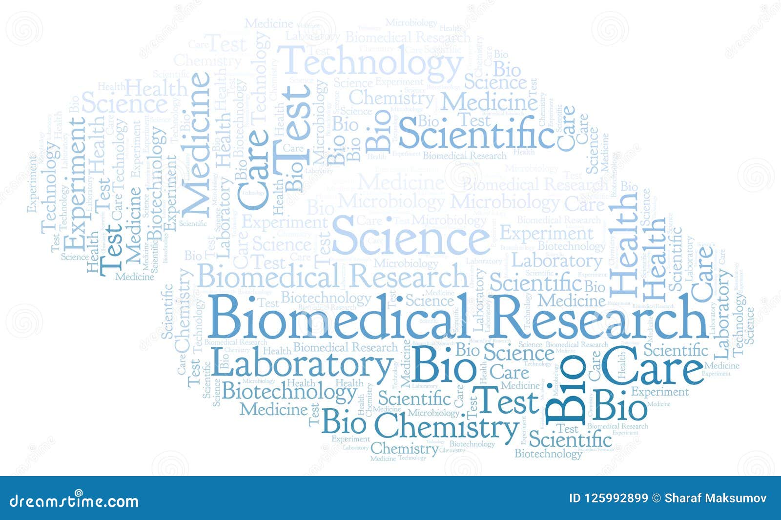 Biomedical Research - Research Concept With Stylized Lab Equipment ...