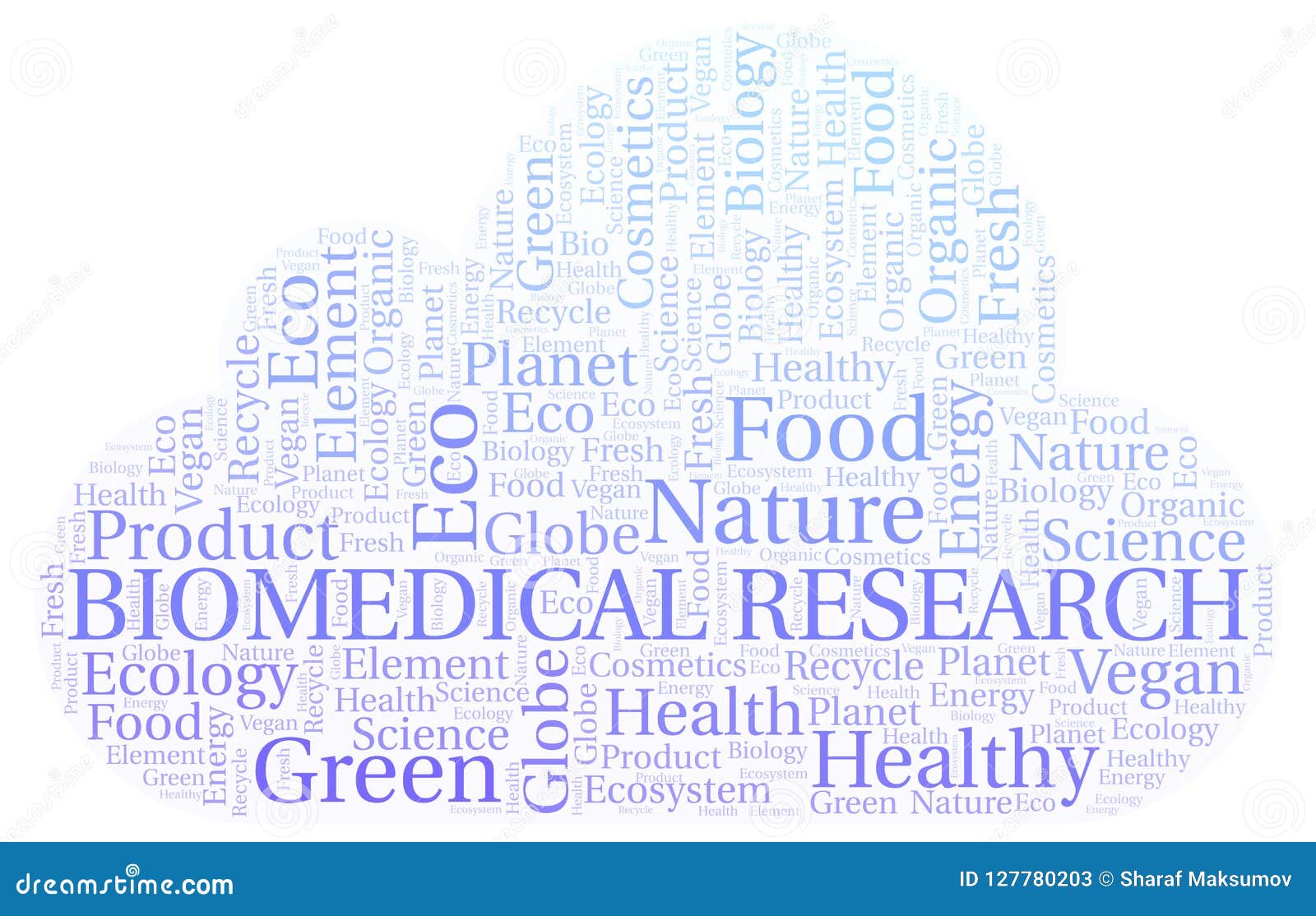 Biomedical Research Word Cloud. Stock Illustration - Illustration of ...