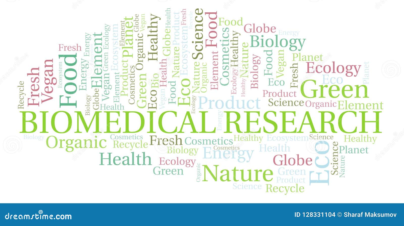 Biomedical Research Word Cloud. Stock Illustration - Illustration of ...
