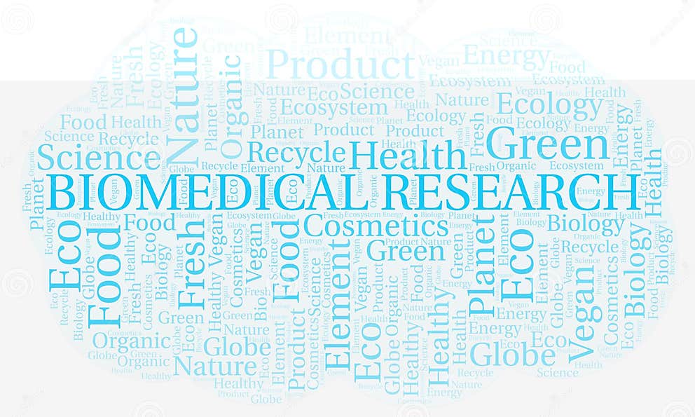 Biomedical Research Word Cloud. Stock Illustration - Illustration of ...