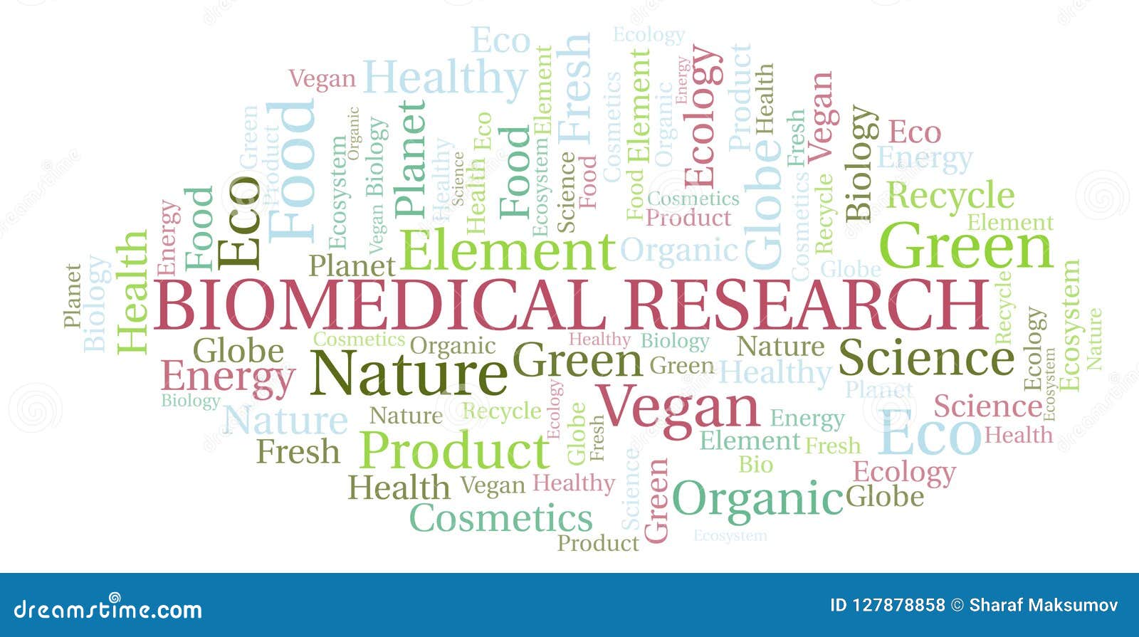 Biomedical Research Word Cloud. Stock Illustration - Illustration of ...