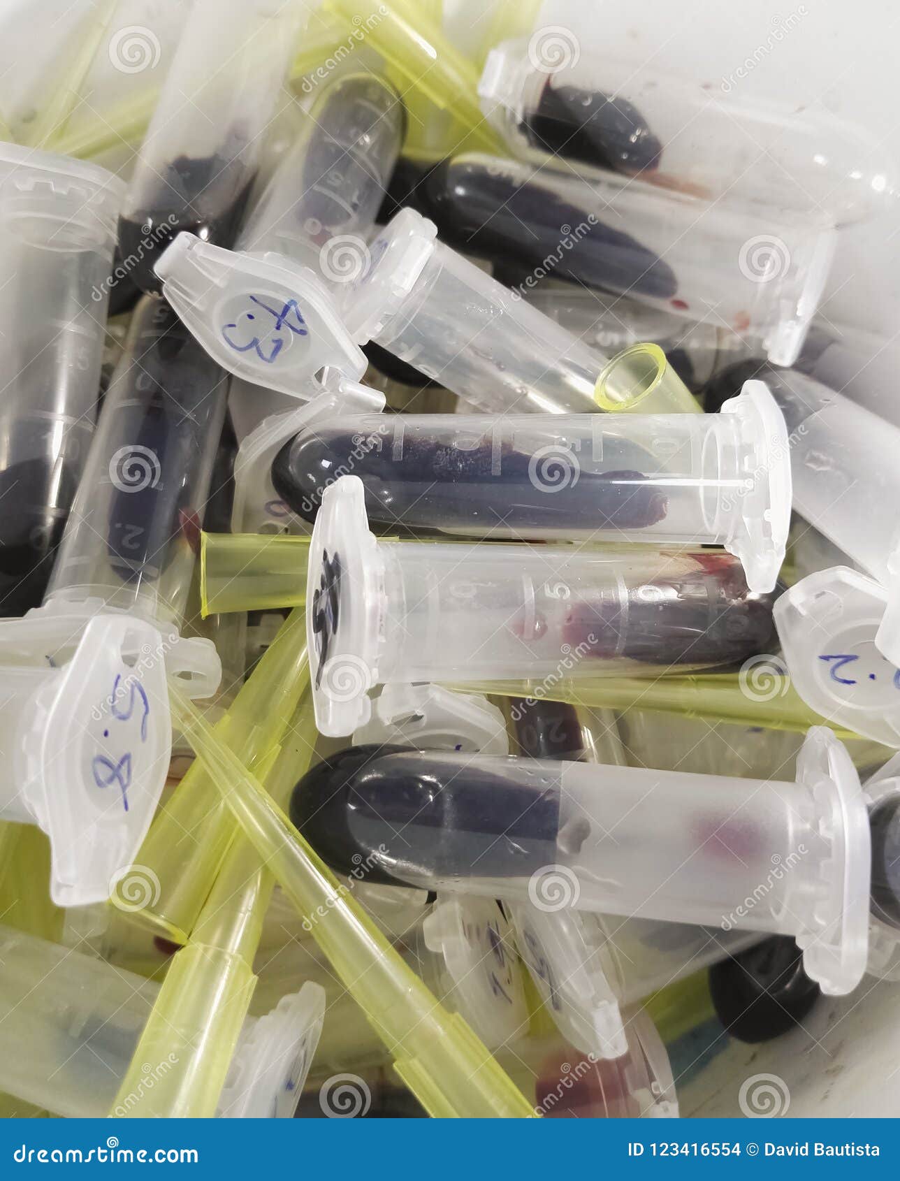 Biomedical Waste. Micropipette Plastic Tips and Plastic Vials with ... Biomedical Waste. Micropipette Plastic Tips and Plastic Vials with ...