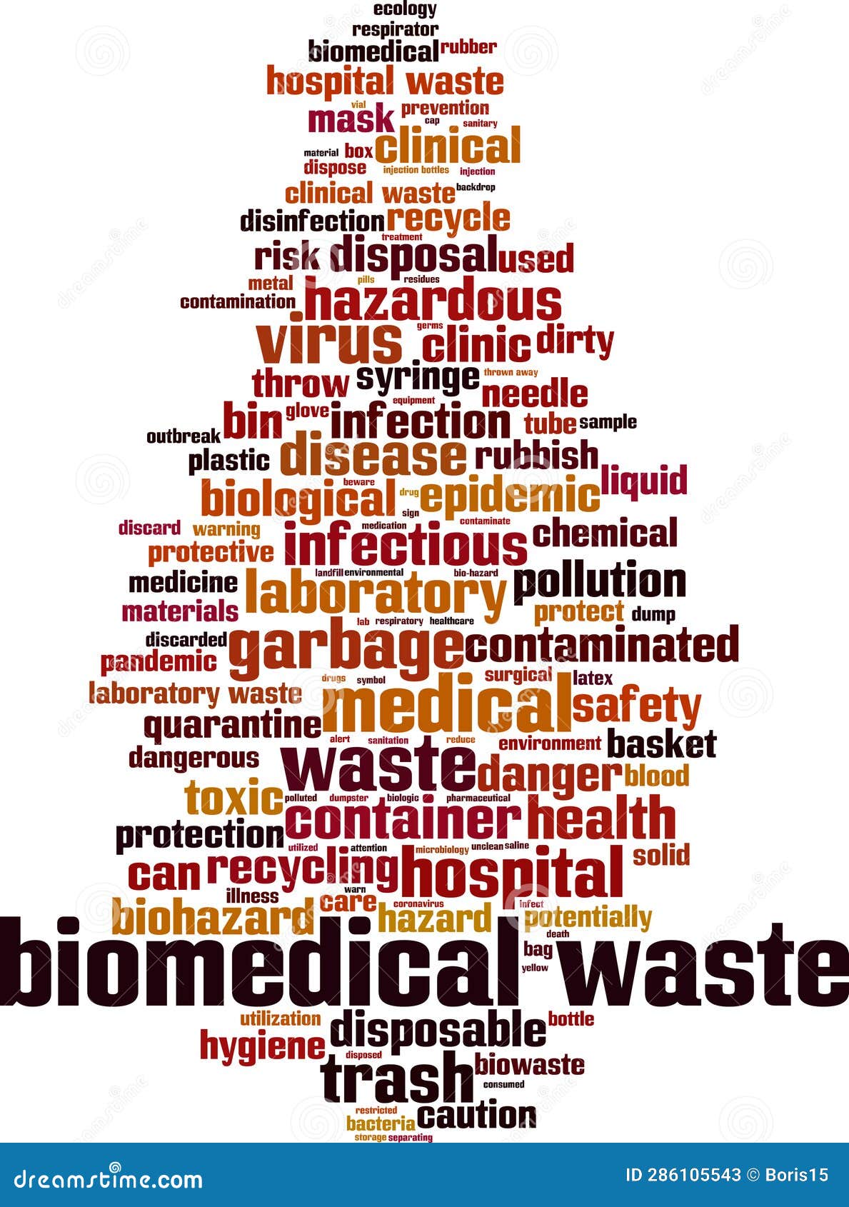 Biomedical Waste Bin Outline Icon. Clipart Image Vector Illustration ...