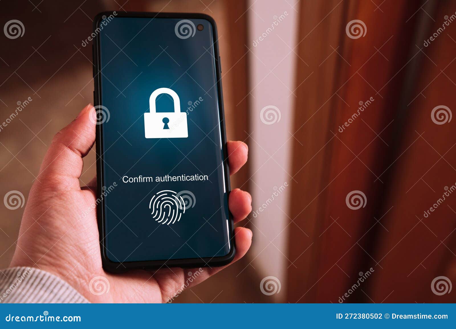 Biometric Authentication Concept. Technology Security System. Stock ...