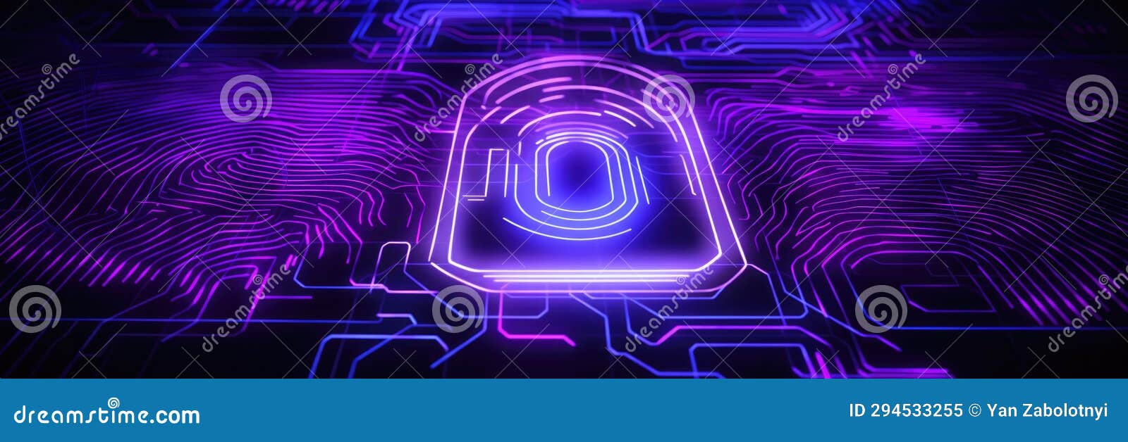 Biometric Authentication Fingerprint Scanning Cybersecurity Conceptual ...