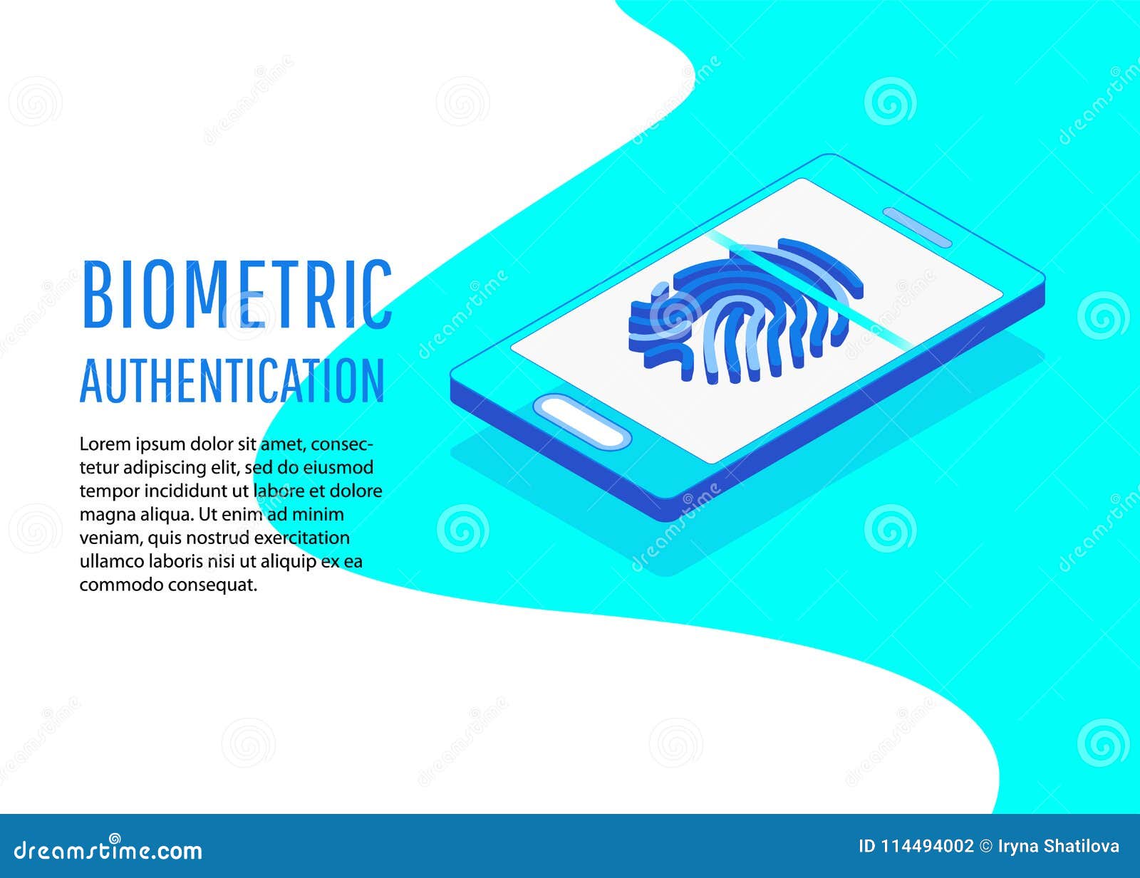 Biometric Authentication Methods Isometric Stock Vector - Illustration of male, character: 114494002