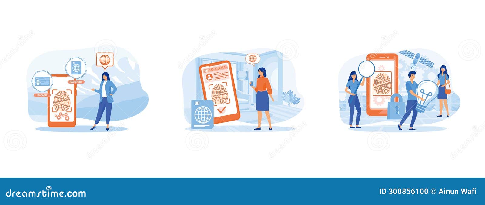 Biometric Documents in Smart Phone App. Electronic Identity Card ...