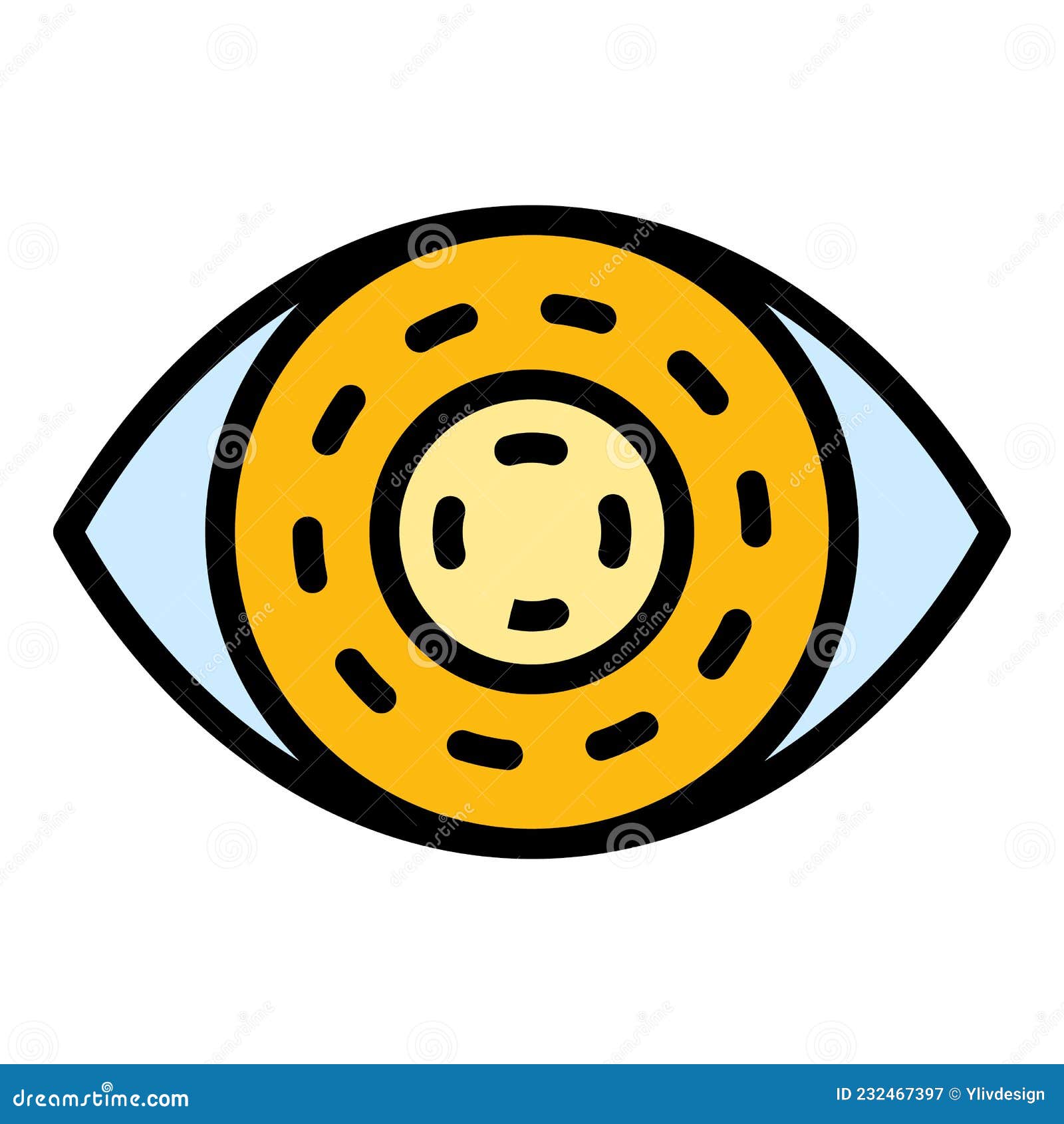 Biometric Eye Identification Icon Color Outline Vector Stock Vector ... Biometric Eye Identification Icon Color Outline Vector Stock Vector ...